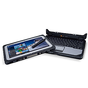 Panasonic Toughbook CF-20, 10.1-inch Multi Touch, 1920x1200, m5-6Y57@1.1GHz, 8GB RAM, 256GB SSD, Wi-Fi, Bluetooth, Webcam, Rear Camera, Emissive Backlit Keyboard, Barcode Reader, Win 10 Pro (Renewed)