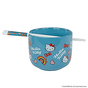 Uncanny Brands Hello Kitty Hot Pot with Ramen Bowls - Cook with Your Favorite Kitty Character