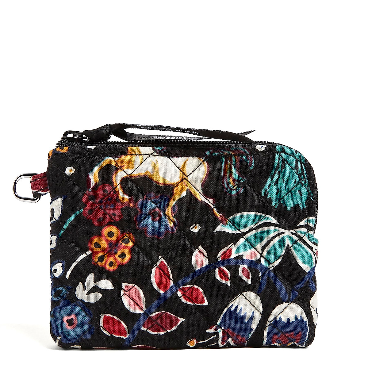 Vera Bradley Women's Women's Cotton Coin Purse, Java Navy Camo - Recycled Cotton, One Size