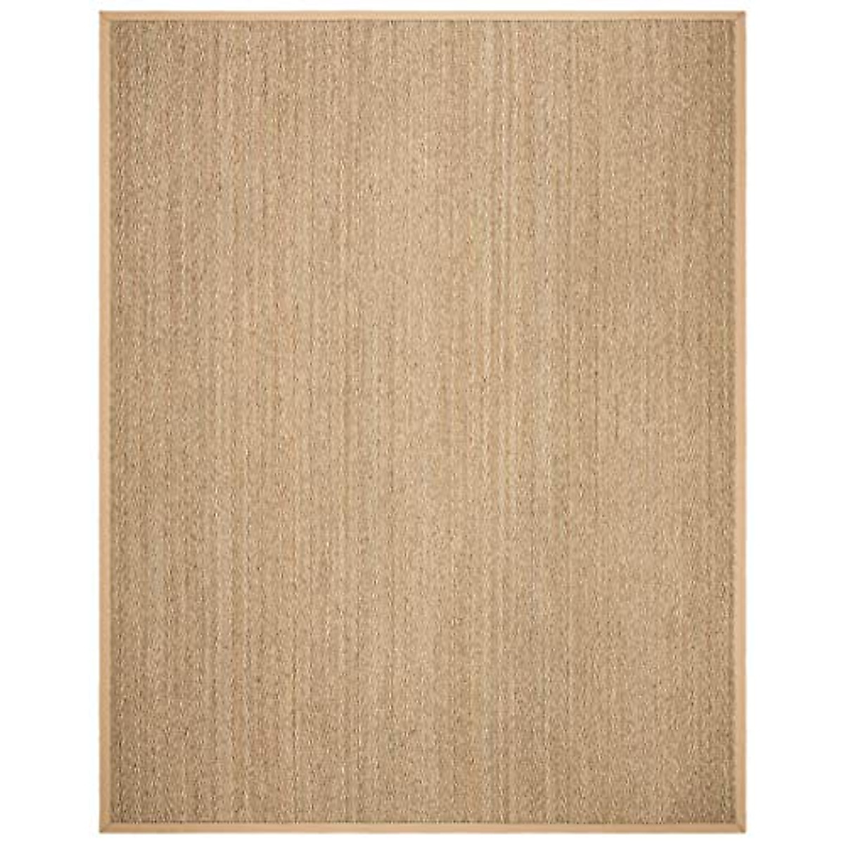 Safavieh Natural Fiber Collection 10' x 14' Beige NF115A Border Herringbone Seagrass Area Rug