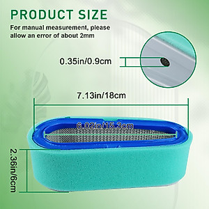 Cyleto 493910 691667 Air Filter & 272477S 272477 Pre Cleaner Filter Replacement for Briggs and Stratton 28B707 4166 5075H 5075 5075K 28A702 28B702 8.5HP 10.5HP 11.5HP Vertical Engines Lawn Mover