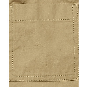 The Children's Place Baby Boys' and Toddler Stretch Chino Shorts, Black/Fin Gray/Flax 3-Pack, 9-12 Months