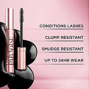 L'Oreal Paris Makeup Voluminous Lash Paradise Mascara, Voluptuous Volume, Intense Length, Feathery Soft Full Lashes, No Flaking, No Smudging, No Clumping, Black, 0.28 Fl Oz (Pack of 1)