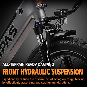 Aipas Electric Bike for Adults, 48V 14.4Ah LG Battery Electric Cargo Bike, 750W Electric Bike, 28 MPH, 50 Miles Long Range Electric Bike, Electric Bike for Two People, 2 Person Electric Bike