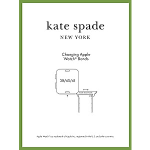 Kate Spade New York Women's Pink Glitter Jelly Band for Apple Watch®, 38/40/41mm (Model: KSS0147)