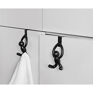 Umbra Buddy Space-Saving Over The Cabinet Storage Hooks, Kitchen and Bathroom Organizer