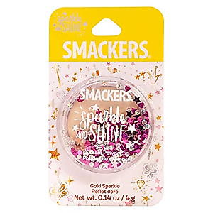 Lip Smacker Sparkle & Shine Cream Powder, Gold Sparkle, 0.14 Ounce, Highlighter, Blush, Eyeshadow