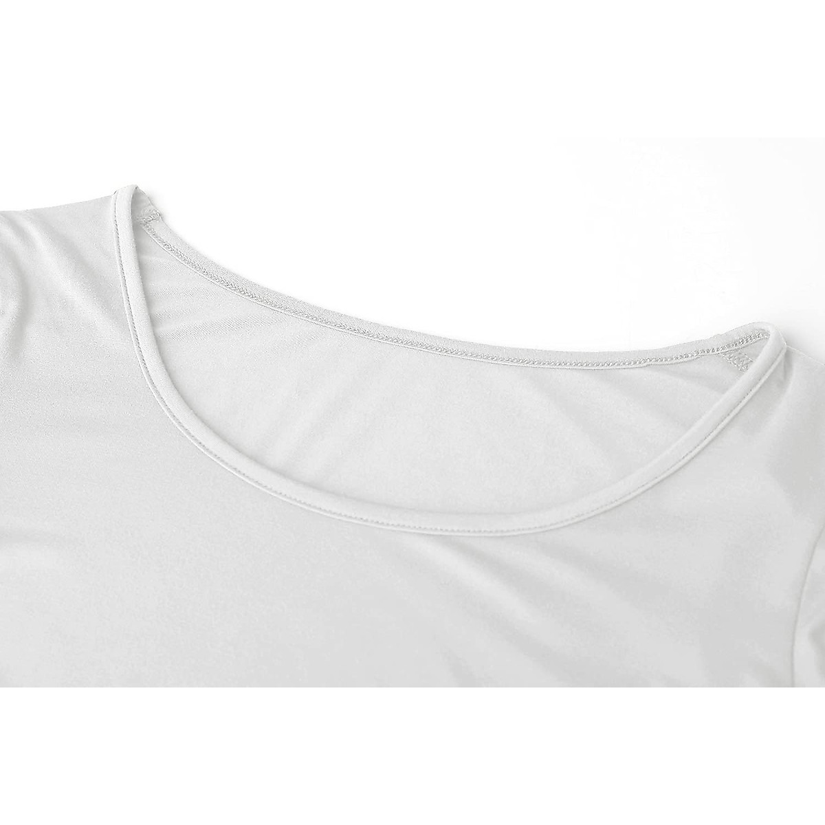 Kindcall Lightweight Yoga Crop Tops Slim Fit Long Sleeve Workout Shirts for Women 2 Pack (White Black Pack, Small)