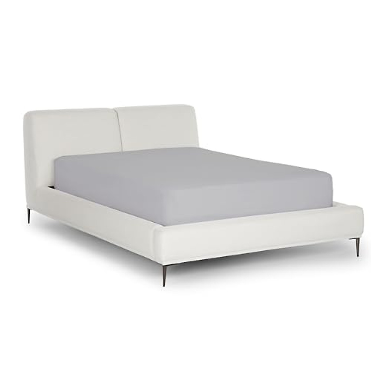 Fitted Sheet Full Size - Premium 1800 Microfiber - Ultra-Soft - Deep Pocket Sheets - Durable and Long Lasting - Full Fitted Sheet Only (Full, Light Grey)