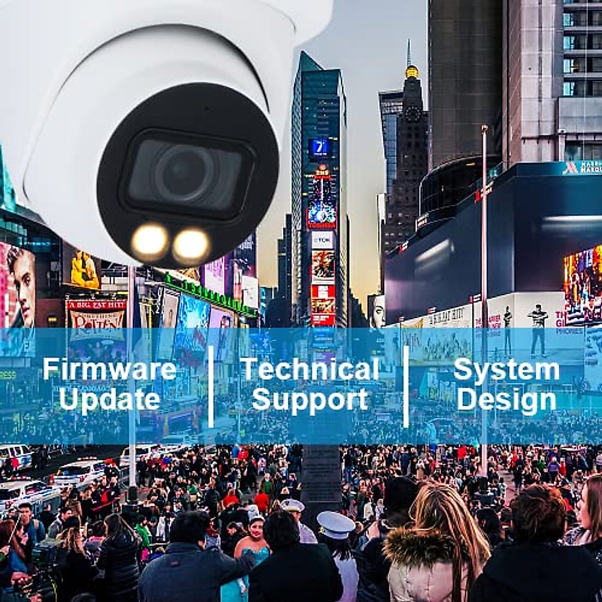 EmpireTech 4MP 1/1.8" CMOS Full Color Starlight IVS WDR AI IP Camera with 2 LEDs Fixed Lens,SMD 3.0, Face Detection,AcuPick, Video MetaData, Built-in Mic, Outdoor IP67,IPC-T549M-ALED-S3 2.8MM