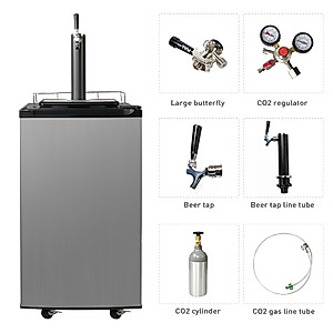 Clarfey Keg Dispenser,Draft Beer Dispenser, Full Size Keg Refrigerator
