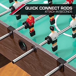 EastPoint Sports Classic Sport 48" Mid-Size Indoor Fairmont Foosball Table, Easy Setup, Grey