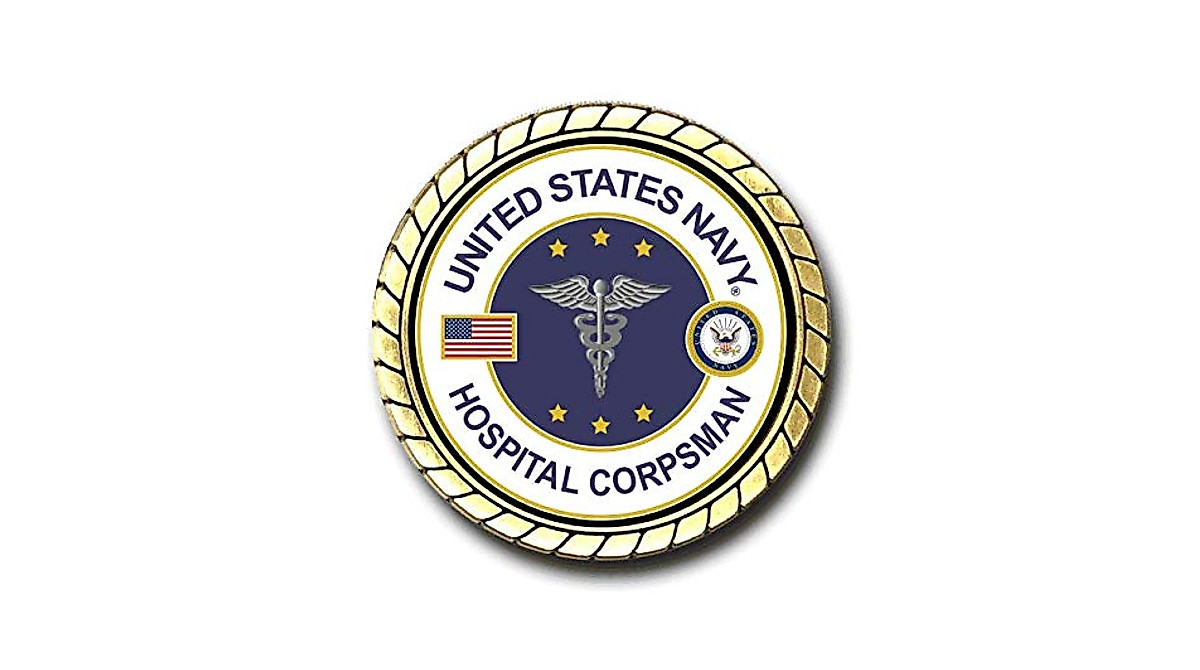 Officially Licensed US Navy Hospital Corpsman Challenge Coin