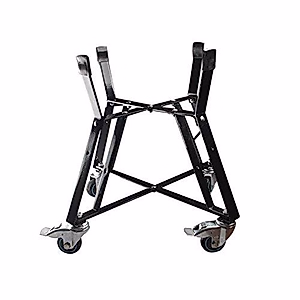 Dracarys Rolling Cart for Big Green Egg Accessories Rolling Nest with Heavy Duty Locking Caster Wheels Powder Coated Steel Rolling Outdoor Cart for Large Big Green Egg Kamado Joe Grill Stand