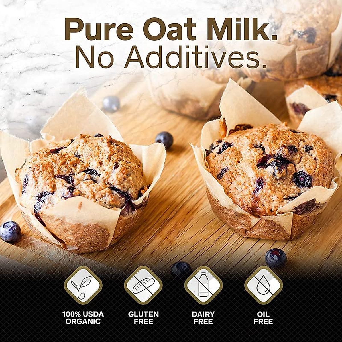 Oat Milk Powder 21oz - Natural and Plant Based Milk with a Clean Formula - Gluten-Free, Vegan, USDA Organic Certified, Non-GMO, Dairy Free, and Lactose Free Milk Powder with No Refrigeration Required