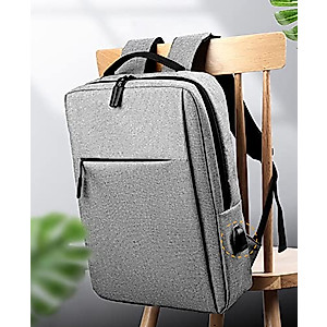 Laptop Backpack, Fits 15.6’’ computer backpack, Business Slim Durable, Travel Backpacks with USB Charging Port, for Work College School Men Women (GREY)