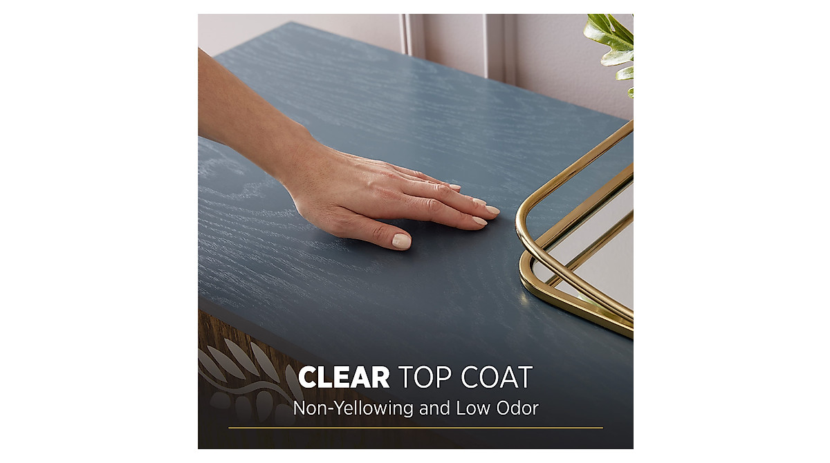 Minwax Polycrylic Clear Finish 1/2 Pint for Wood Protection