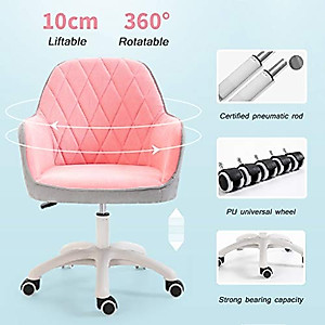 Chair Desk Chair Swivel Ergonomic Office Chair Ergonomic Office Chair, Computer Desk Chair, Swivel and Rocking Task Chair with Strong Shield Type Lumbar Support, Height Adjustable Mid-Back Chair with