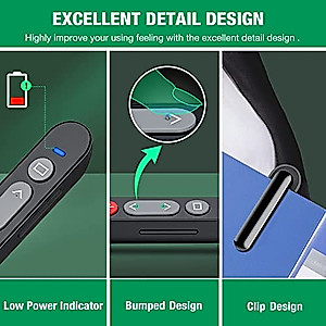 Laser Pointer for Cats Dogs, 2.4GHz Wireless Presentation Clicker for PowerPoint Presentations, PowerPoint Presentation Remote Clicker & Red Light Pet Cat Laser Toys