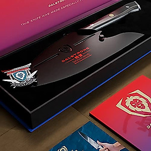 Dalstrong Guardian Chef Knife - 8 inch - Shogun Series ELITE - Ergonomic Design - Limits Fatigue - Japanese AUS-10V Super Steel Kitchen Knife - G10 Handle - w/Sheath