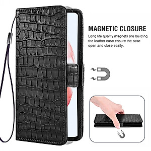 Asuwish Compatible with OnePlus Nord N10 5G Wallet Case with Tempered Glass Screen Protector and Flip Card Holder Stand Cell Phone Cover for One Plus N 10 G5 1 Plus 10N 1plus One+ 1+ N105G Women Black