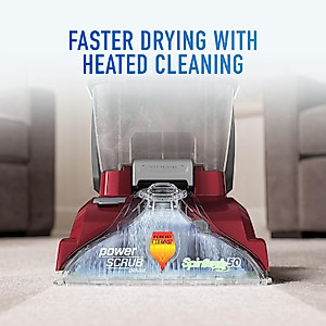 Hoover PowerScrub Deluxe Carpet Cleaner Machine, Upright Shampooer, FH50150NC with 64 oz Pet Carpet Cleaner Solution, Concentrated Machine Cleaner Solution for Pets, AH31925