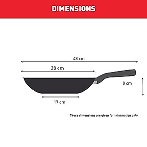 Tefal 28cm Wok Pan, Unlimited ON, Non- Stick Induction, Aluminium, Exclusive