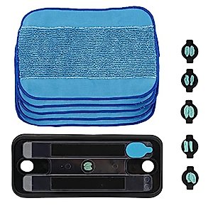 JIANWEI Vacuum Cleaner Mop Pad, 11pcs Reservoir Pad Set Parts Compatible for for Irobot Braava 380t 380T 320 Mint 4200 5200, Pro-Clean Mopping Clean Reservoir Pad(as Shown)