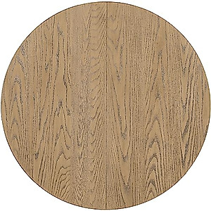 WOZNLA 5-Piece Kitchen Dining Table Set - Round Wood Table and 4 Classic Style Chairs - Perfect for Family Gatherings