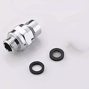 Shower Connector Ball Joint Shower Head Swivel Ball Adapter Brass Adjustable Shower Arm Extension Universal Component Polish Chrome