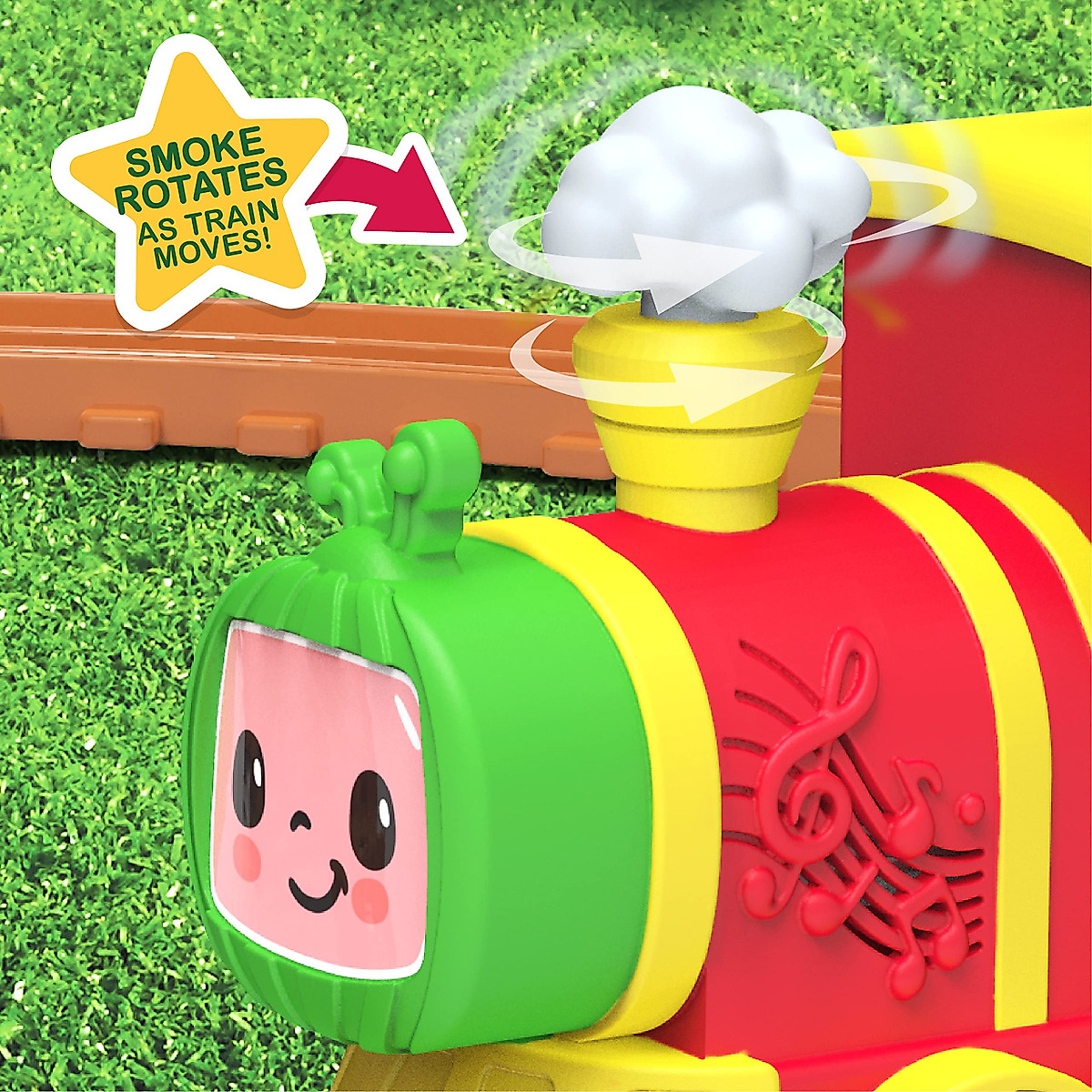 CoComelon All Aboard Music Train, Toy Figures & Playsets, Officially Licensed Kids Toys for Ages 18 Month by Just Play
