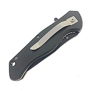 Falcon Back the Blue 8" Thin Blue Line Folding Pocket Knife 440 Stainless Coated Steel Blade and Handle for Collections & Gifts (KS1628BL)