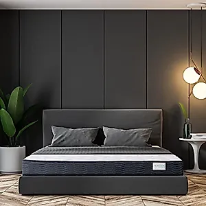 Novezza Home 10 Inch Hybrid Support Mattress/Bed-in-a-Box/CertiPUR-US Certified Foam, King (NOVHM-S)