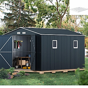 MistMo Stainless Steel Frame Floor for Outdoor Storage Shed, Durable and Weather-Resistant, for MistMo 10X10FT,10x12FT Storage Sheds