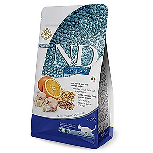 Farmina, N&D Ocean Herring, Pumpkin & Orange Adult Dry Cat Food, 52.8 Ounce