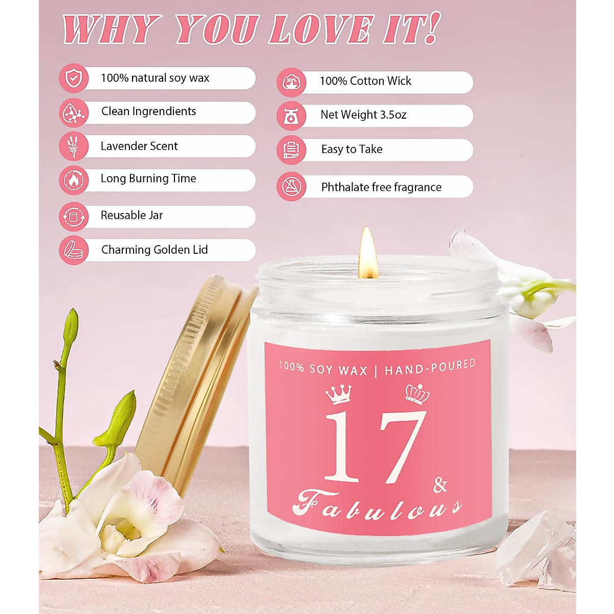 Awfrky 17th Birthday Gifts For Girls, Best Gifts For 17 Year Old Girl,Happy 17th 17 Year Old Girl Birthday Gift Ideas For Teens Daughter, Niece, Granddaughter, Sister Her, Bestie, Girlfriend