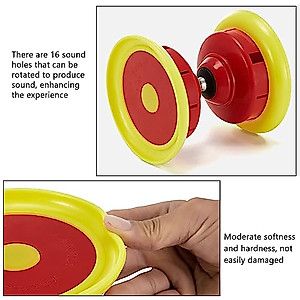 Erencook Chinese Yoyo Diabolo with Whistle Sound ,Triple Bearings Diabolo Chinese Yo-yos Juggling Toys Colorful Diabolo with Diablo Sticks, Diabolo String&Net Bag (Blue)