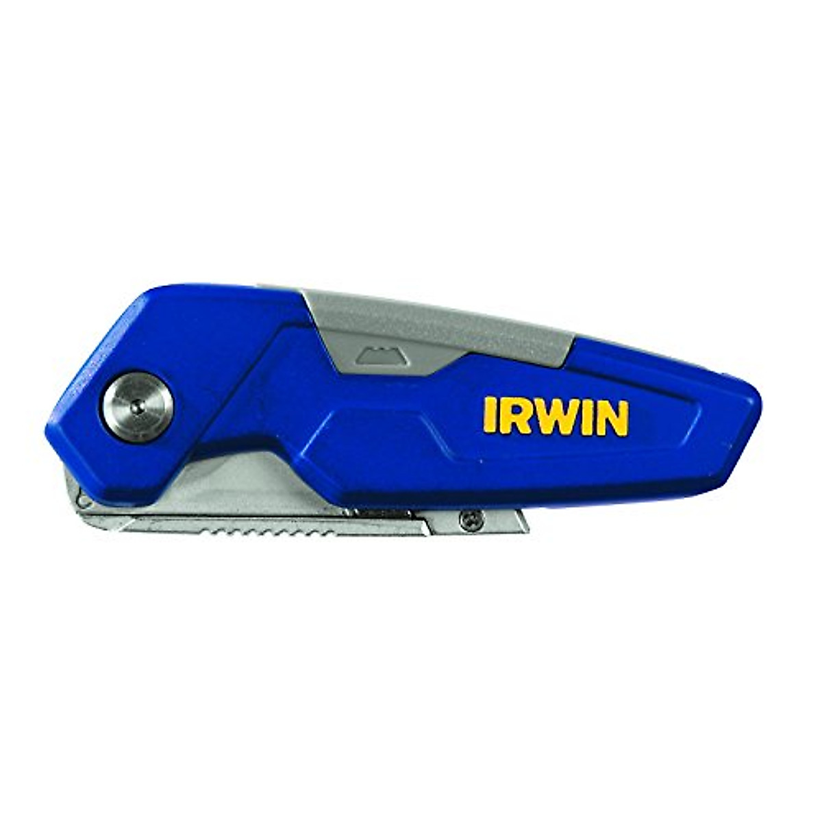 IRWIN Utility Knife, Folding with Blade Storage (1858319) , Blue