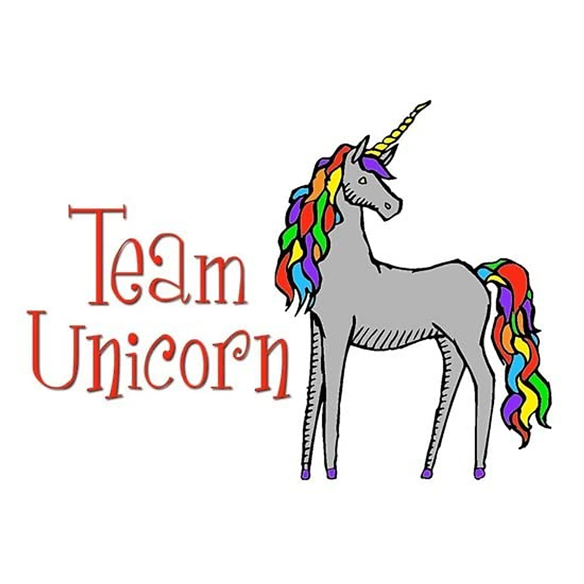 CafePress Team Unicorn Rainbow Mug Ceramic Coffee Mug, Tea Cup 11 oz