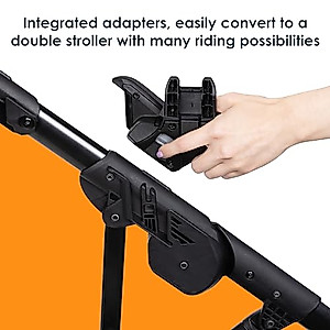 Baby Trend Morph Single to Double Modular Stroller Travel System with EZ-Lift™ PLUS Infant Car Seat, Dash Black