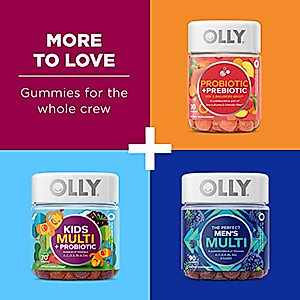 OLLY Women's Multivitamin Gummy, Vitamins A, D, C, E, Biotin, Folic Acid, Berry Flavor, 60-Day Supply - 120 Count