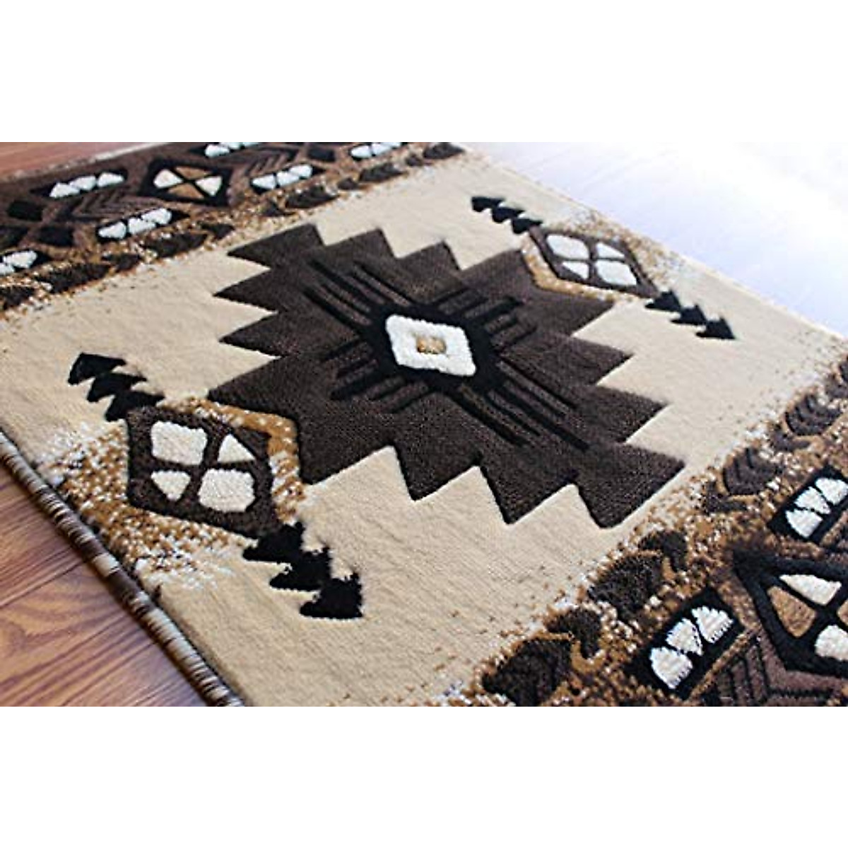 Champion Rugs Southwest Native American Navajo Aztec Indian Berber Carpet Area Rug (2 Feet X 7 Feet Runner)