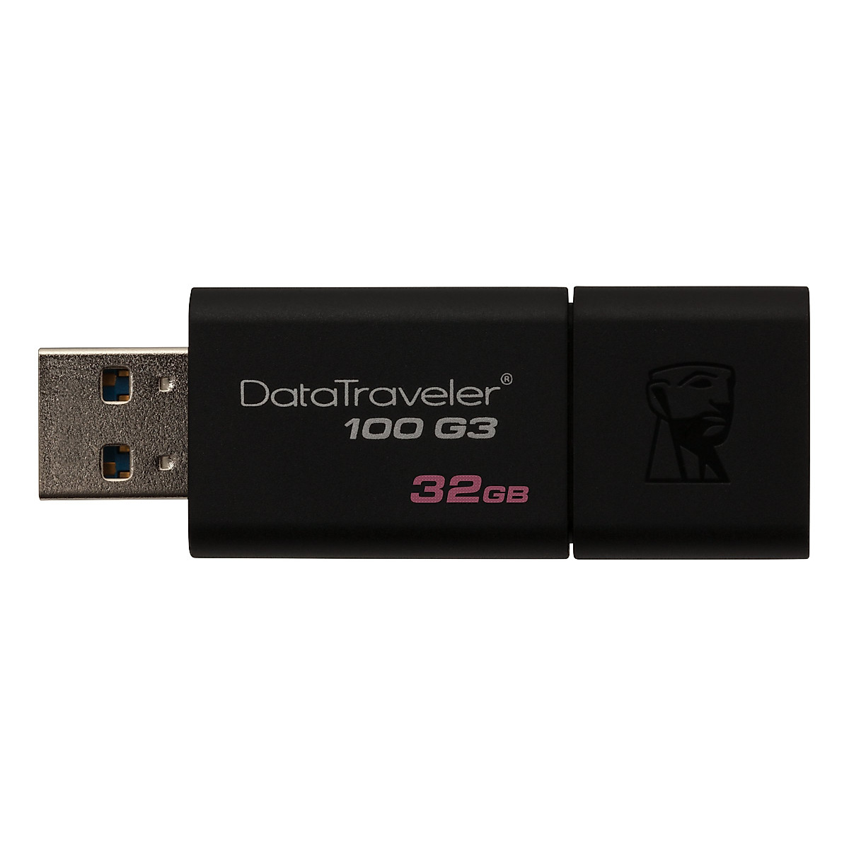 Kingston 32GB USB 3.0 Black DataTraveler 100 G3 2 Pack DT100G3/32GB-2P