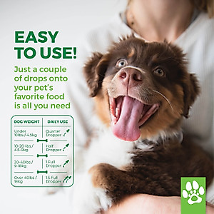 Pawsome Products® Calming Hemp Oil for Dogs & Cats | Stress & Anxiety Relief Supplement | Hip & Joint Support | Healthy Skin | Omega 3, 6, 9 | Dog Multivitamin with Vitamin C, A, B, D, E | 30 ml