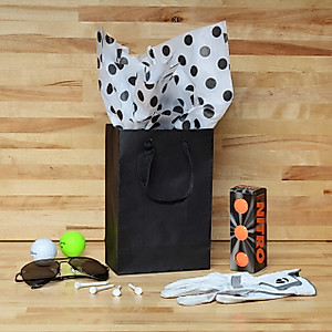 Prime Line Packaging 6x3x9 50 Pack Mini Black Gift Bags with Handles Small, Party Gift Bags, Kraft Paper Gift Bags Bulk for Small Business, Boutique