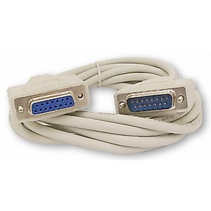 Your Cable Store 10 Foot DB15 15 Pin Serial Extension Cable