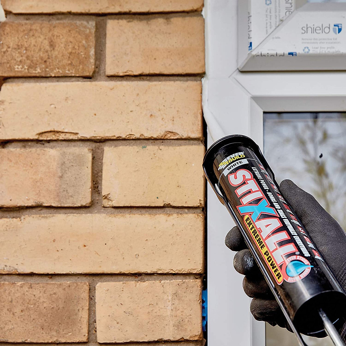 Everbuild STIXBK Stixall Ultimate Power Cartridge 290 ml - Black by Everbuild