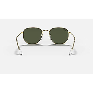 Ray-Ban RB3548 919631 51MM Legend Gold/Crystal Lens G-15 Green Hexagonal Sunglasses For Men For Women + Bundle with Designer iWear Kit