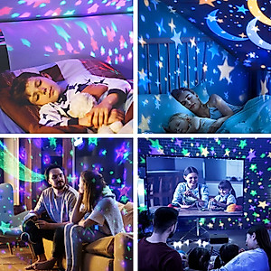 Night Light Star Projector for Bedroom,Gifts for 10 Years Old Girl,Glow in The Dark Stars,LED Lamp Star Light Projector for Kids Baby,Rotation Lamp with Timer Remote and Chargeable,Room Ceiling Decor