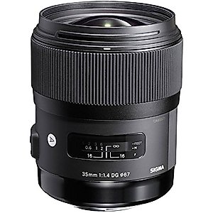 Sigma 35mm F1.4 Art DG HSM Lens for Canon, Black, 3.7 x 3.03 x 3.03 (340101)